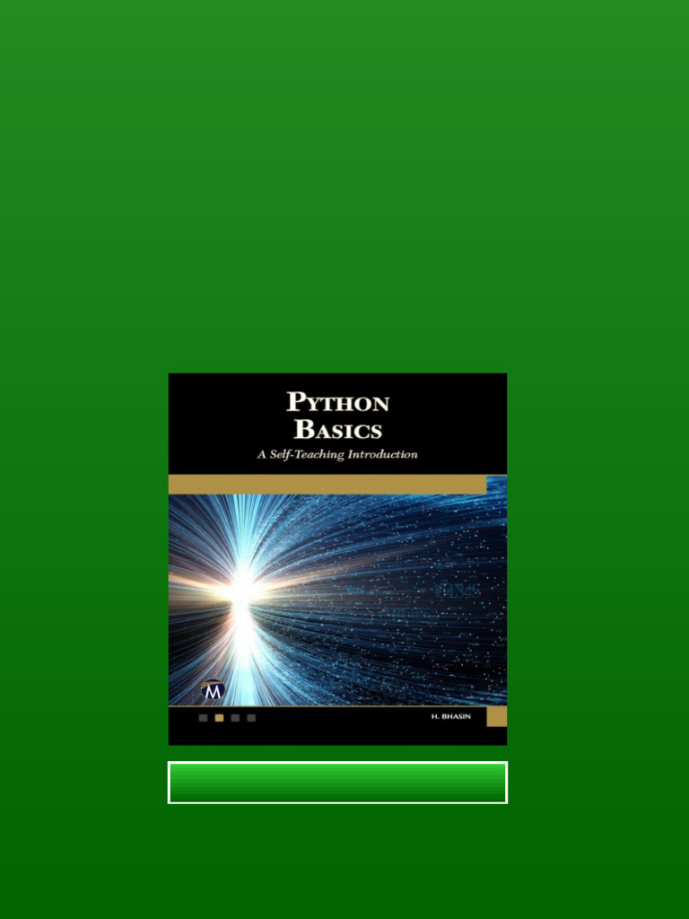 Python Basics A Selfteaching Introduction H Bhasin digital download | PDF