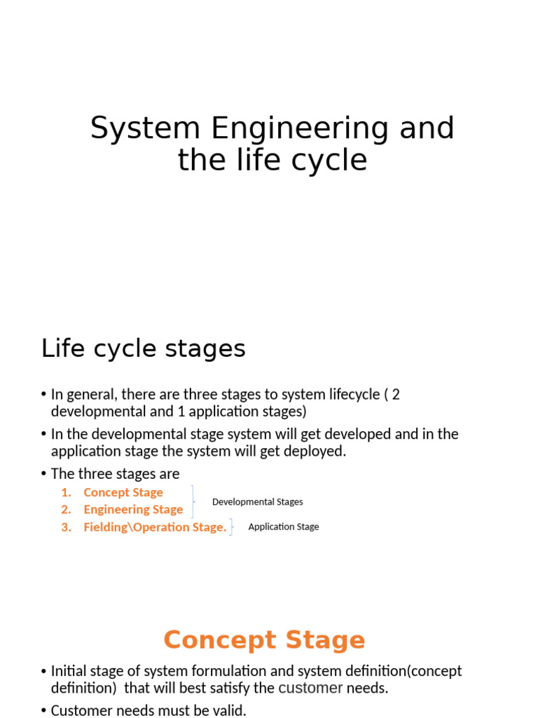 System Engineering Life Cycle Overview | PDF | Systems Engineering | System