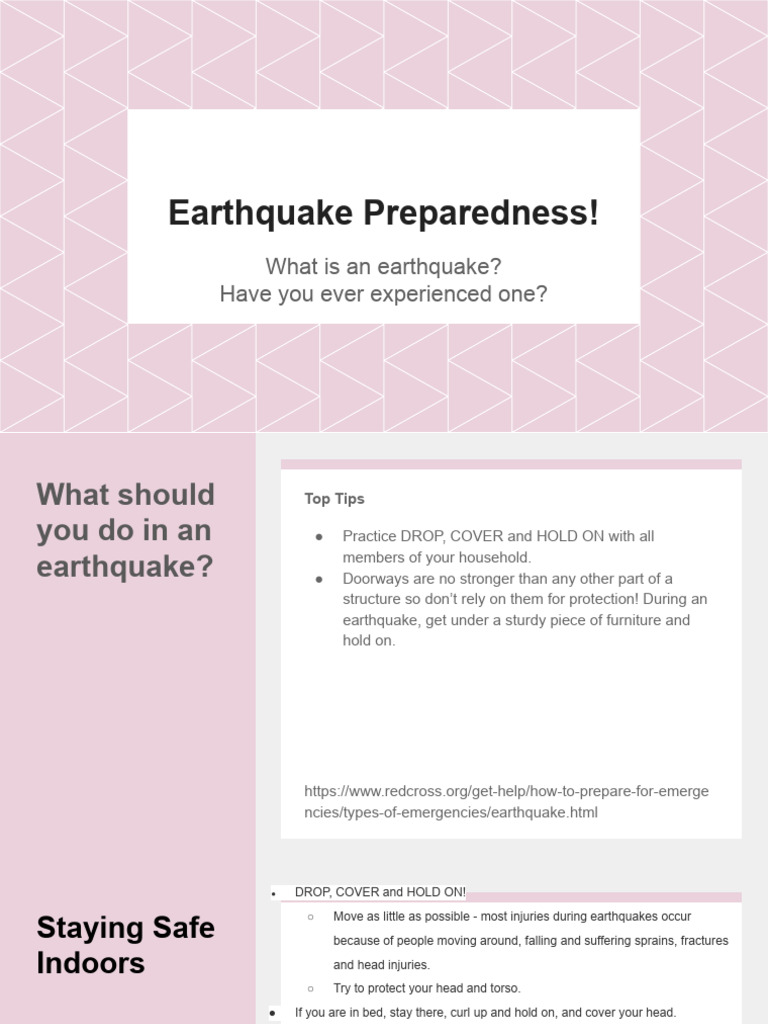 Earthquake Preparedness! | PDF | Earthquakes | Landslide