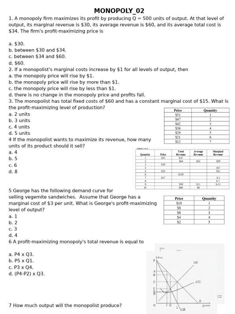 MONOPOLY | PDF | Monopoly | Profit (Economics)