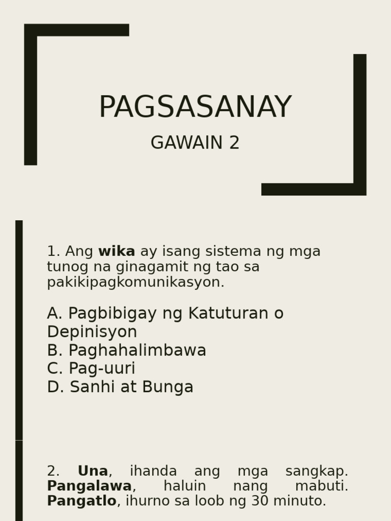 Pagsasanay Powerpoint | PDF