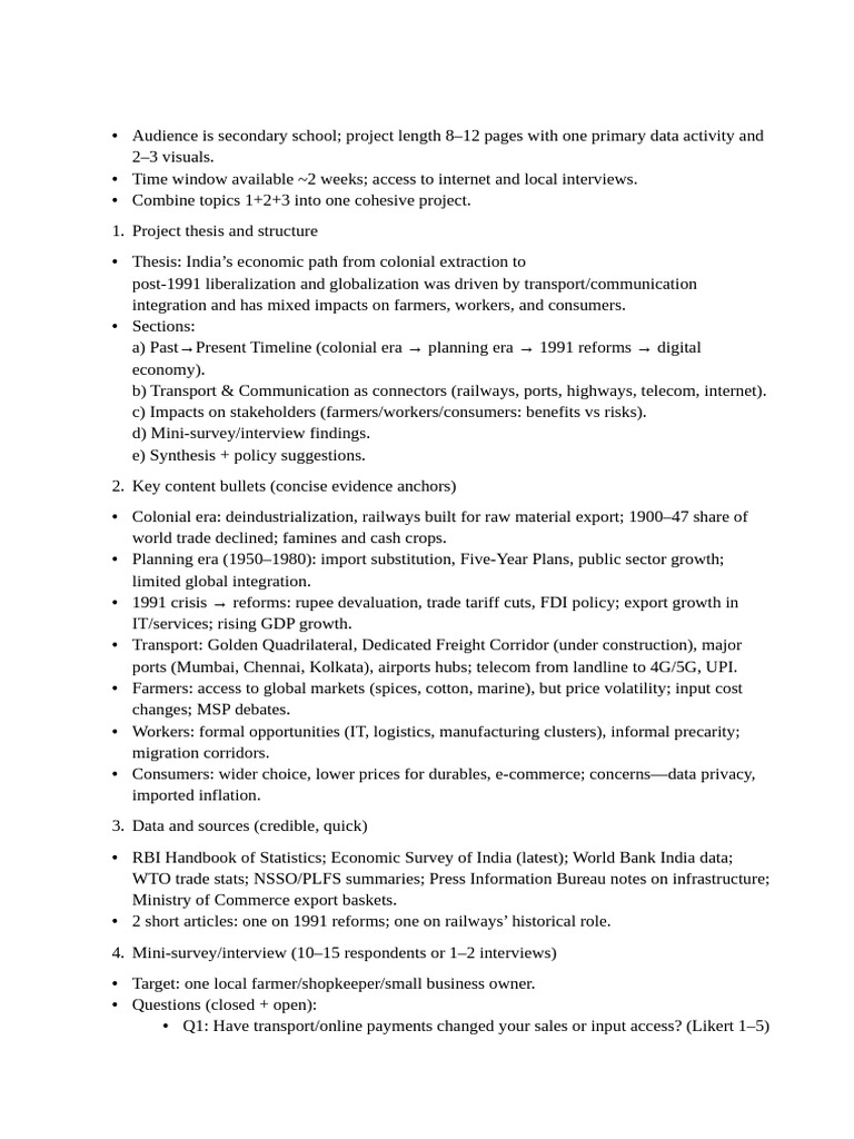 Sst Class 10 | PDF | Exports | Transport