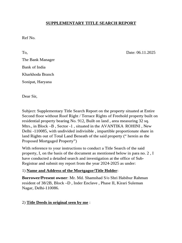 Avantika Final | PDF | Mortgage Law | Deed