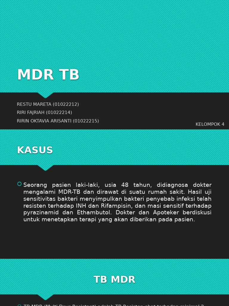 MDR TB kel 4 | PDF