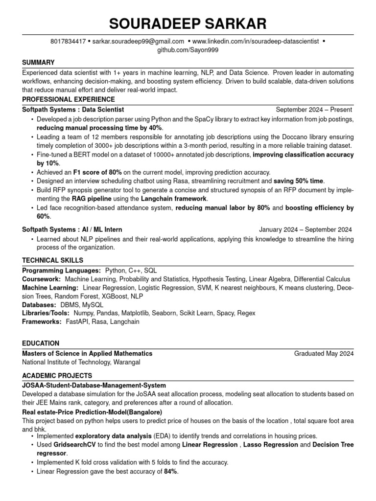 Souradeep DA Scientist (1) | PDF | Machine Learning | Databases