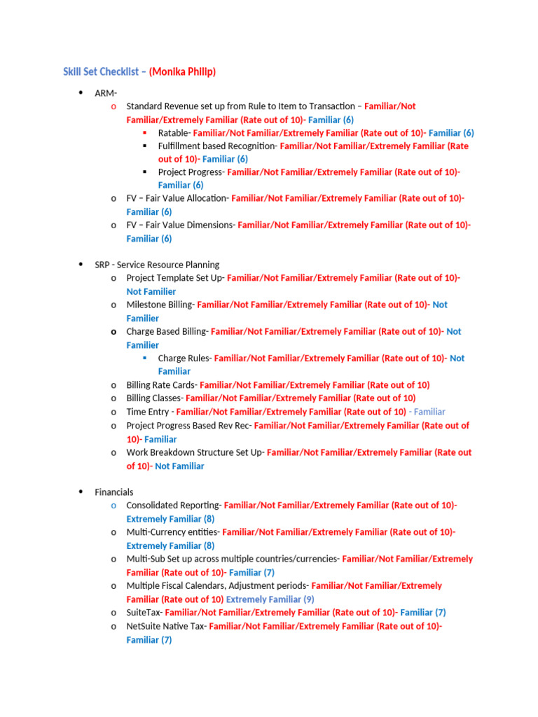 BPM India - NetSuite - Checklist Updated | PDF | Business Economics ...