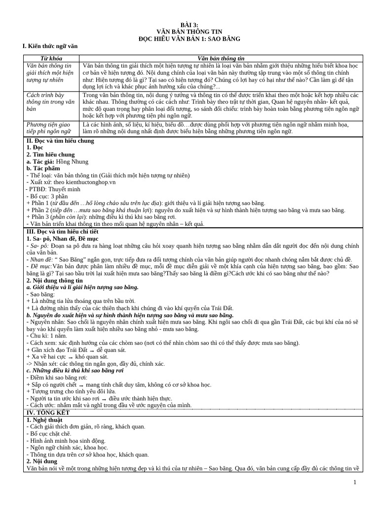 GA Ngu Van 8 Canh Dieu Bai 3 VAN BAN THONG TIN | PDF