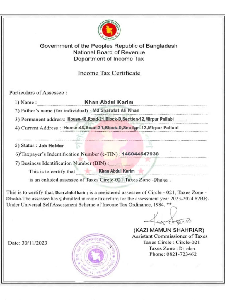 Tax Return | PDF