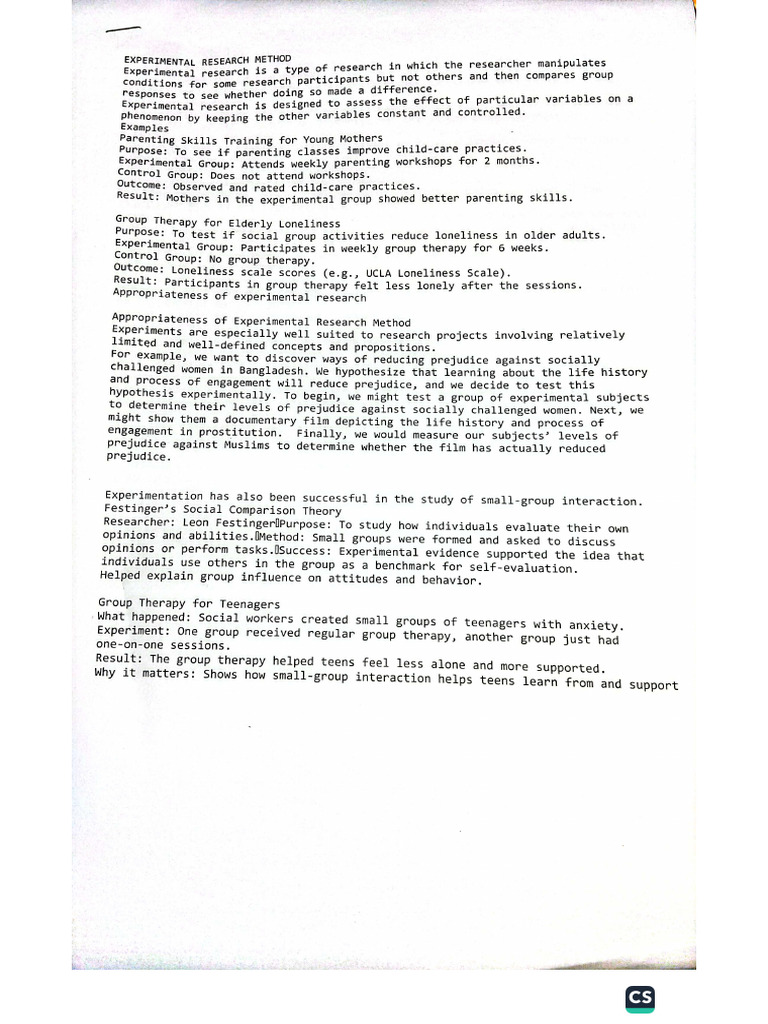 Experimental Research Method | PDF