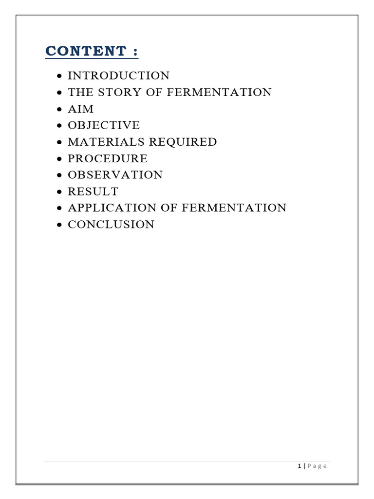 Fermentation Rate Comparison Experiment - Chem PDF | PDF | Probiotic ...