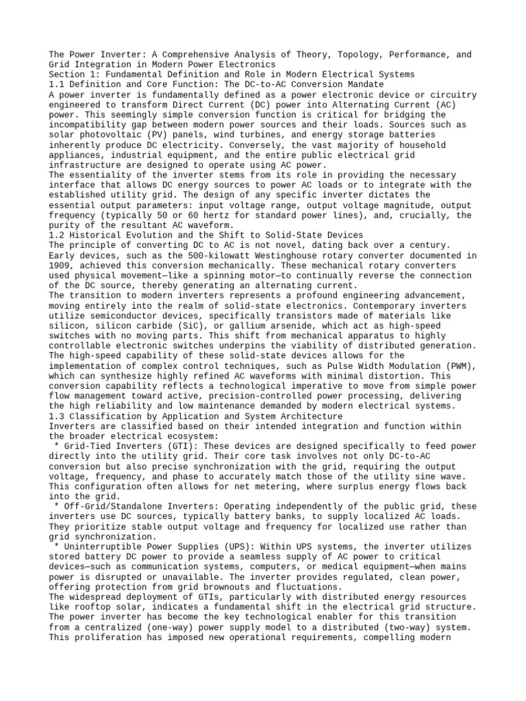 Inverter | PDF | Power Inverter | Power Electronics