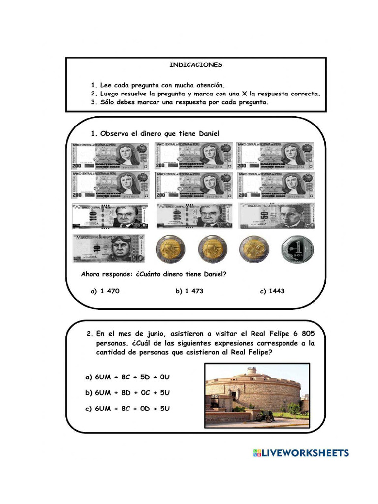 Worksheet 2155425 | PDF