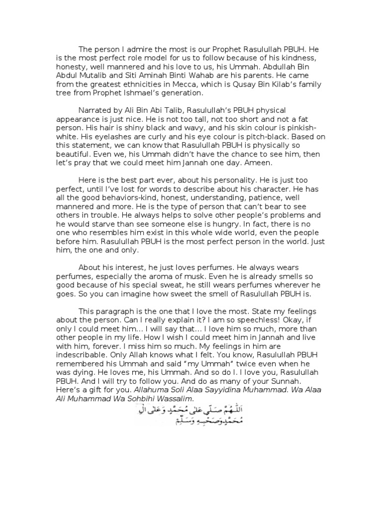 The Person I Admire the Most