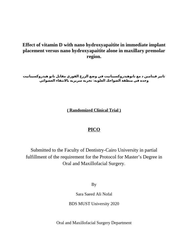 PICO Sararrrrr | PDF | Dental Implant | Bone