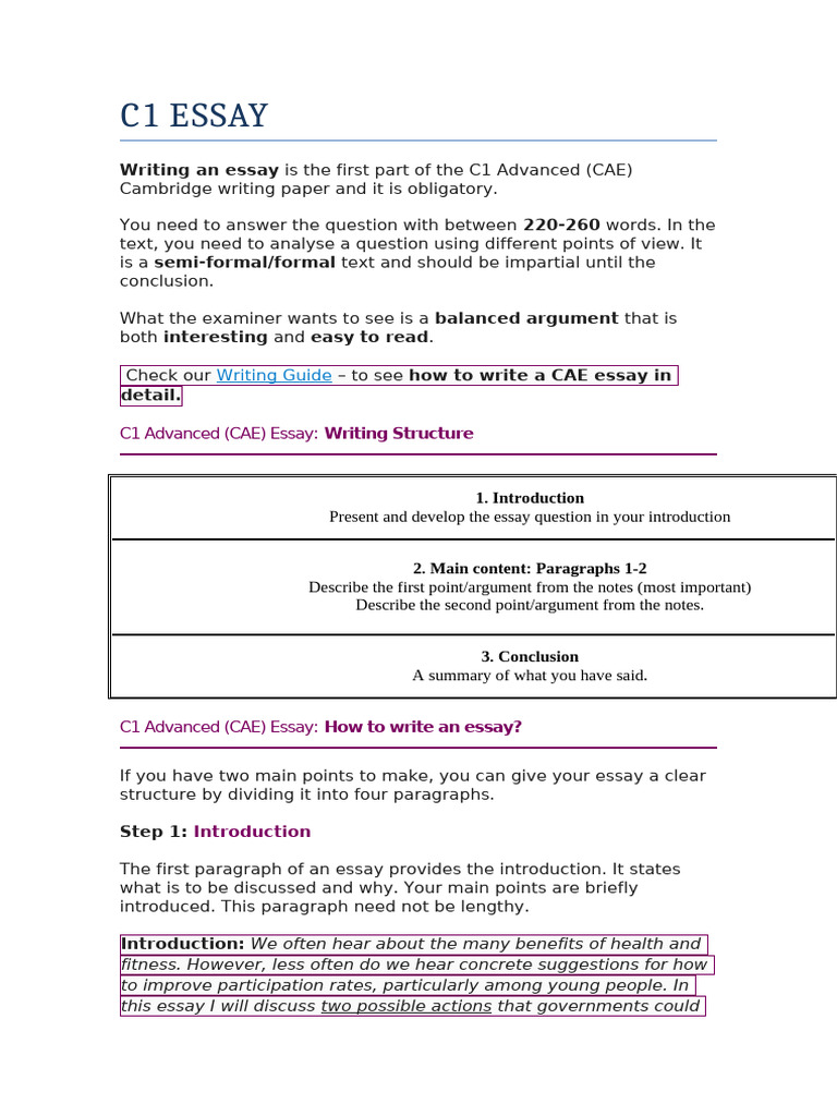 C1 ESSAY THEORY | PDF | Essays | Teachers