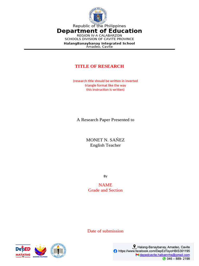 Research Paper Submission Guidelines | PDF