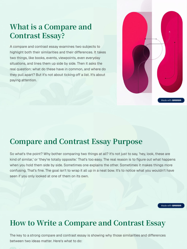 What Is A Compare and Contrast Essay | PDF | Essays | Dogs