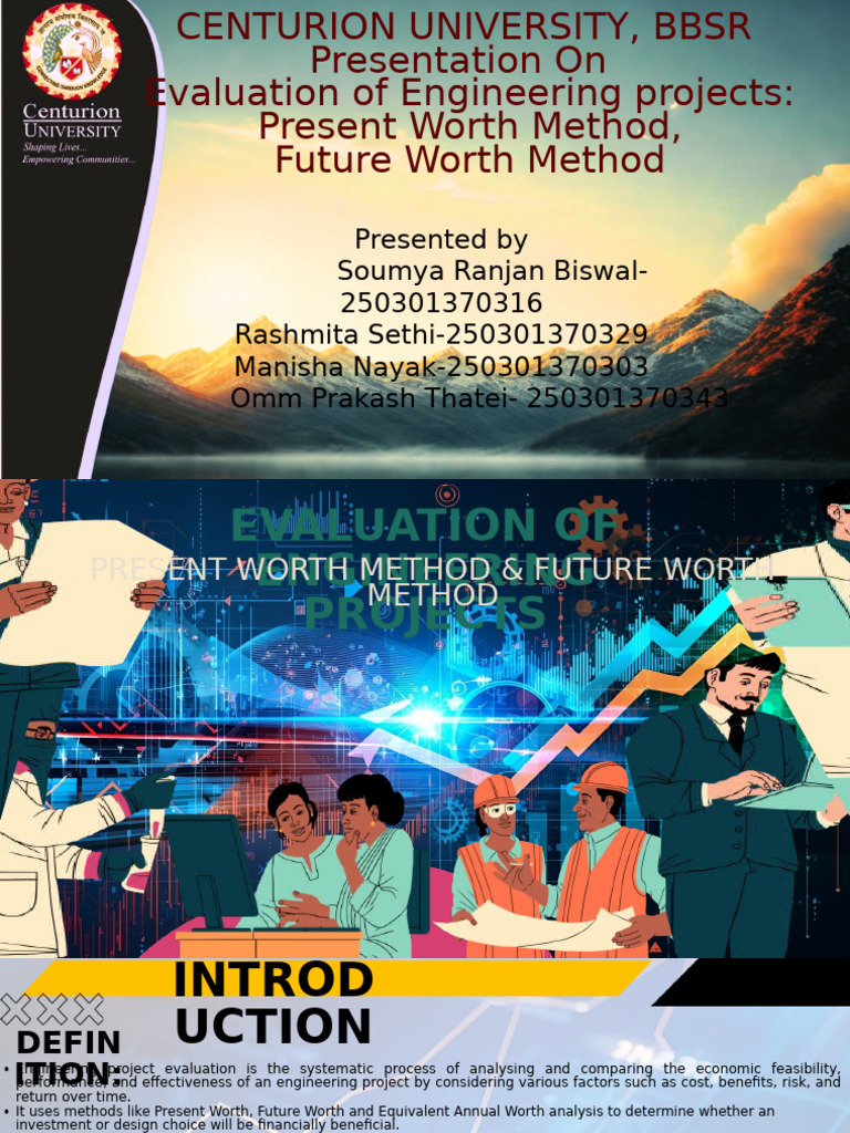 Engineering Project Evaluation Methods | PDF | Time Value Of Money ...