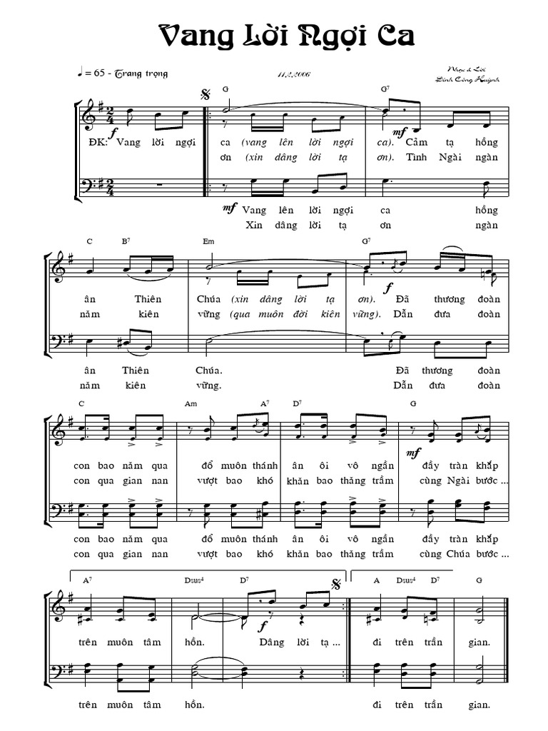 Vang Loi Ngoi CA Dinh Cong Huynh | PDF