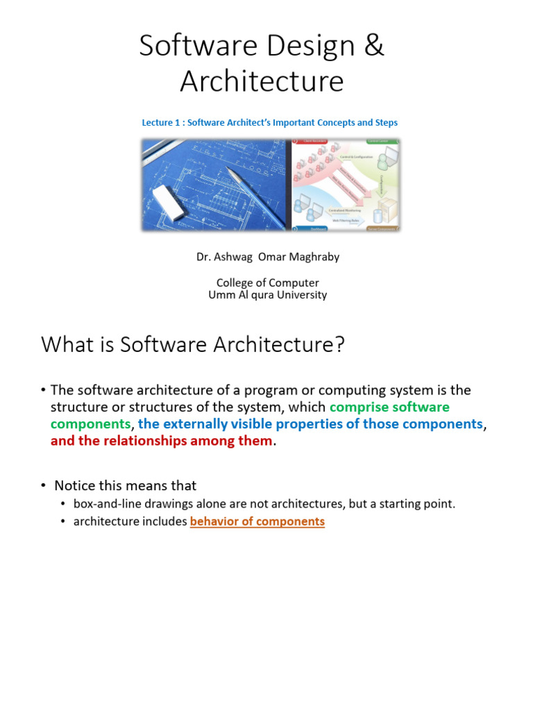 Key Concepts in Software Architecture | PDF