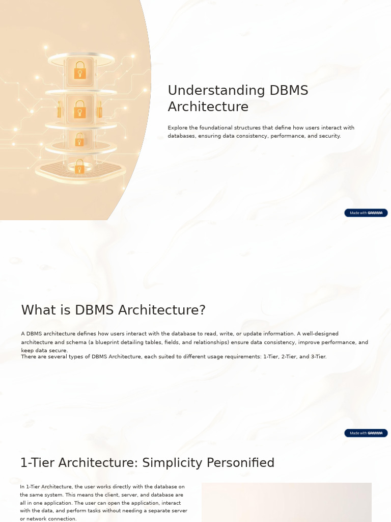 DBMS - Class 03-3 Tier Architecture of DBMS | PDF | Databases | Client ...