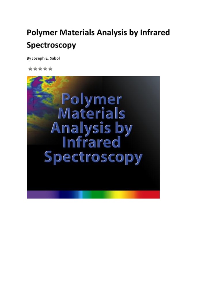 Polymer Materials Analysis by Infrared Spectros | PDF | Infrared ...