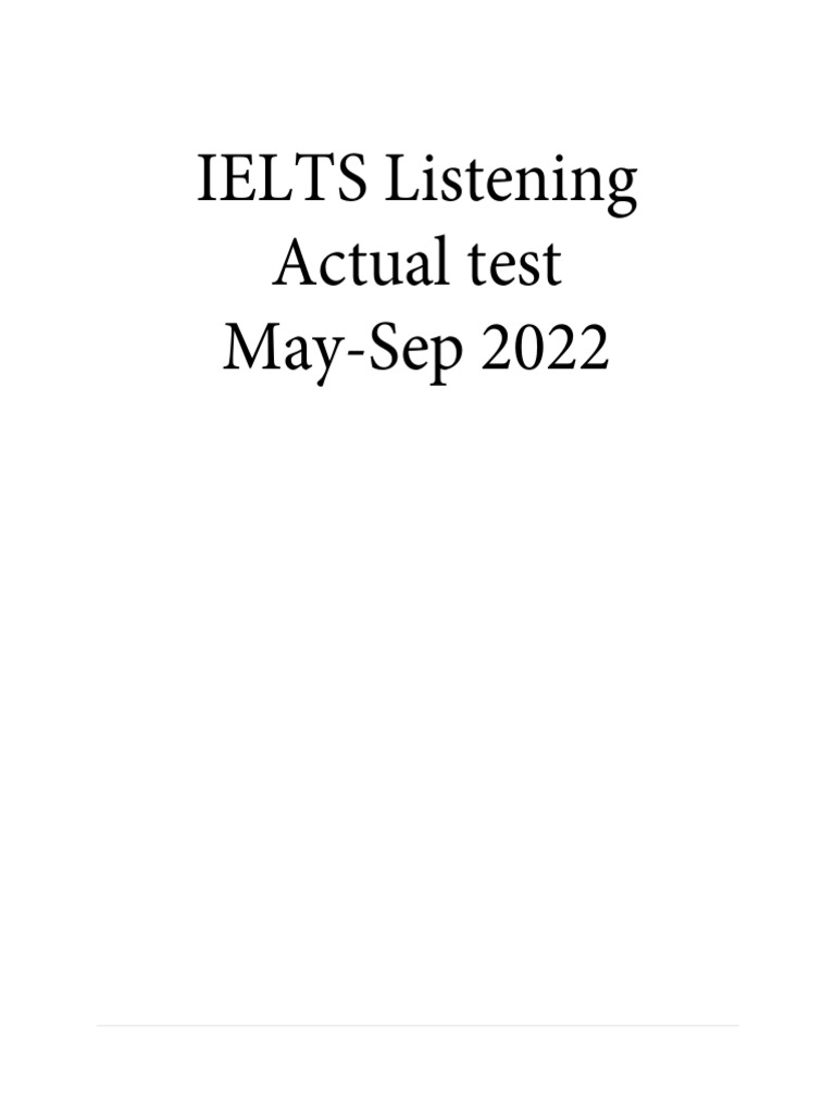 SAM - Listening IELTS Actual Test May-Aug | PDF | Eucalyptus | Recycling
