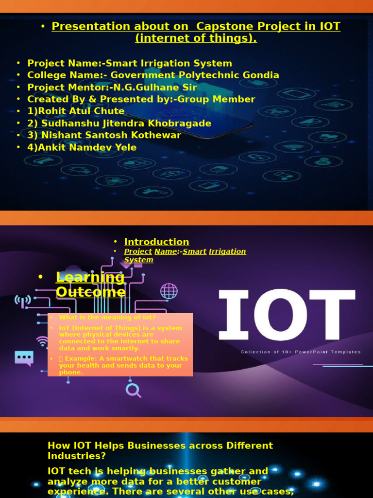Pptx | PDF | Arduino | Internet Of Things