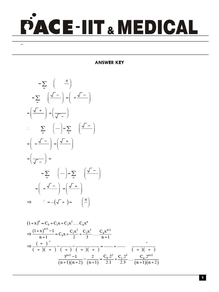 Binomial Theorem (Soln) | PDF | Chess | Chess Theory