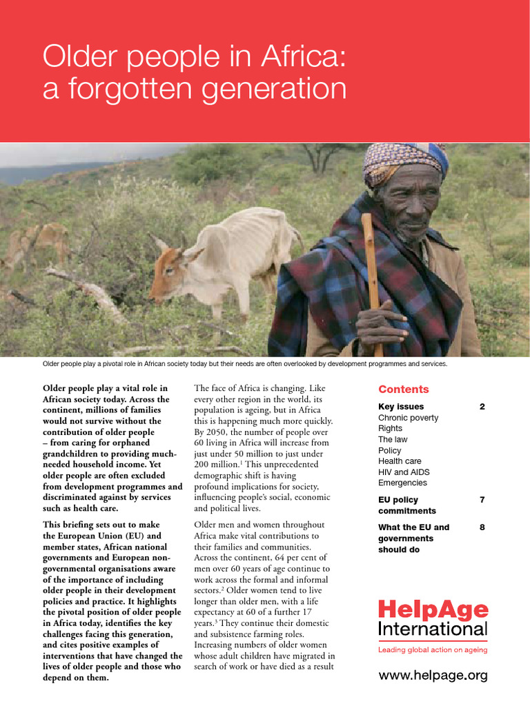 Older People in Africa: Key Challenges | PDF | Poverty | Poverty ...