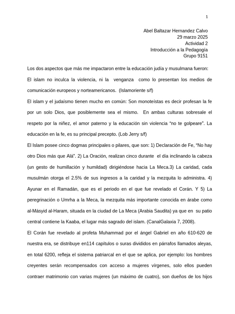 Actividad 2 | PDF | la meca | Mezquita