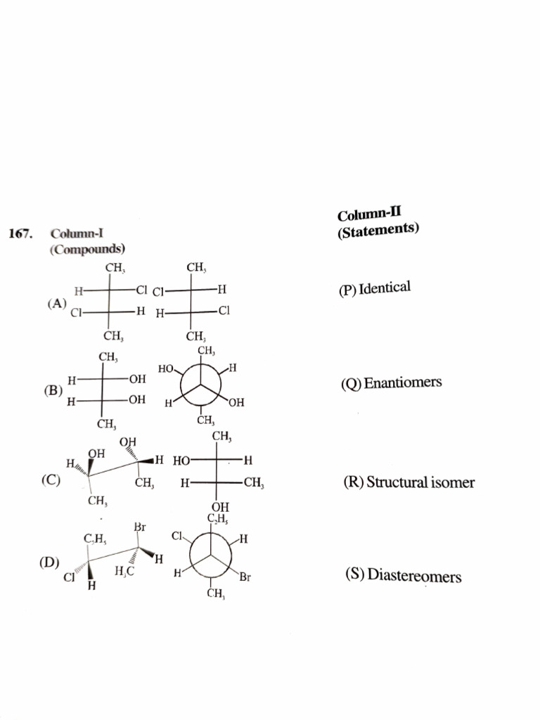 Isomerism Practice Problems | PDF