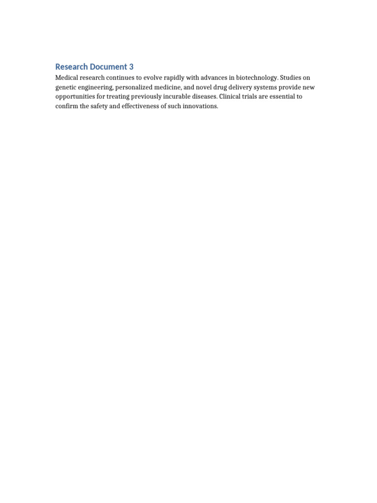 Advances in Medical Biotechnology Research | PDF