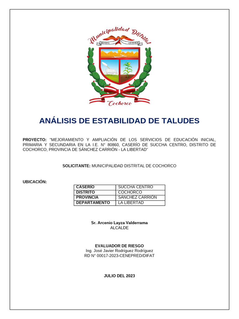 Estabilidad de Talud-16.05.25 | PDF | Grava | Temblores