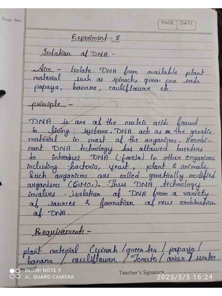 Biology Practical 5 Compressed High | PDF