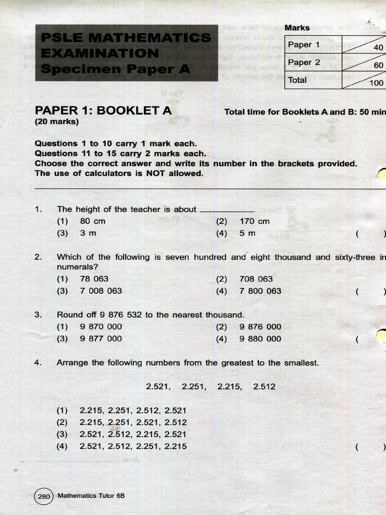 P6B - SA2 Exam A | PDF