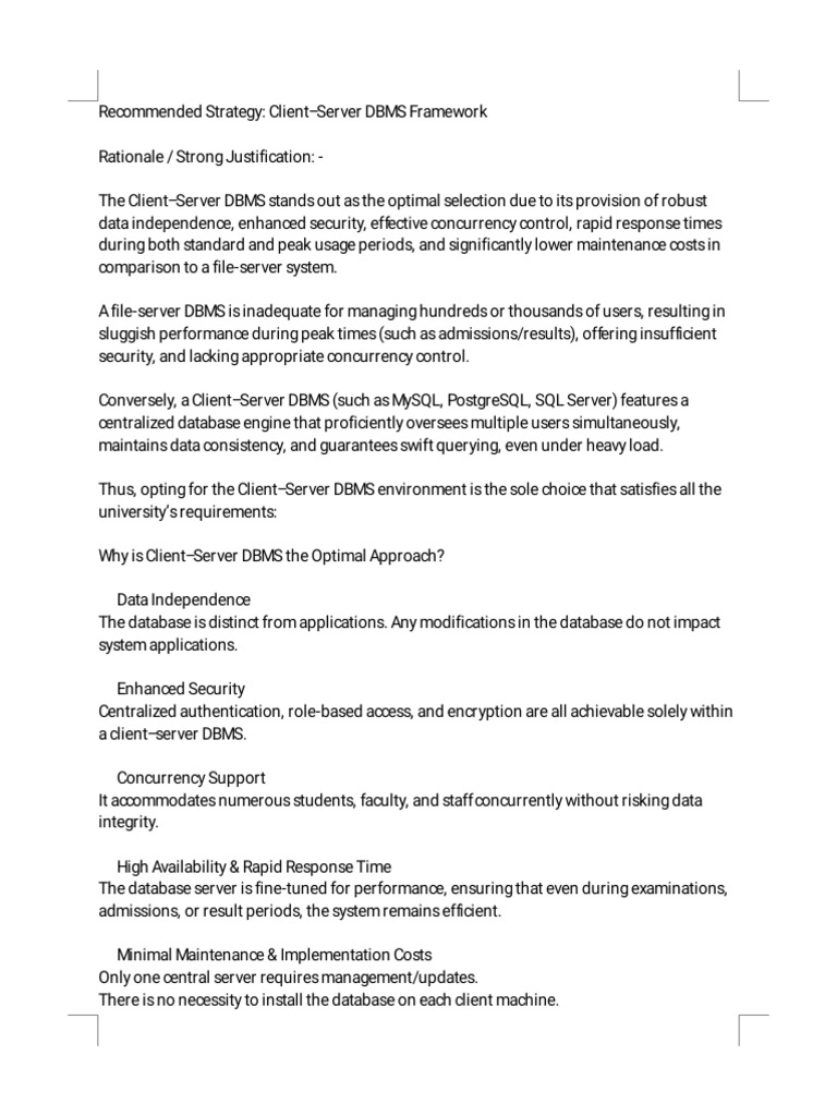 Recommended Strategy | PDF