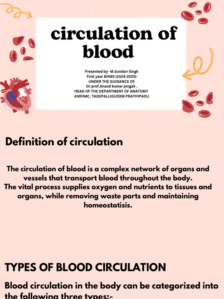 Circulation of Blood - 20116 - 221752 - 0000 | PDF | Circulatory System ...