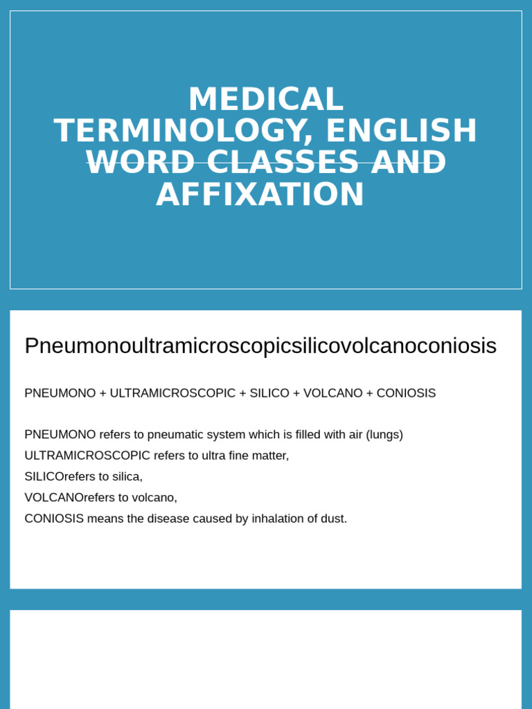 Medical Terminology English Affixation | PDF | Bile | Liver