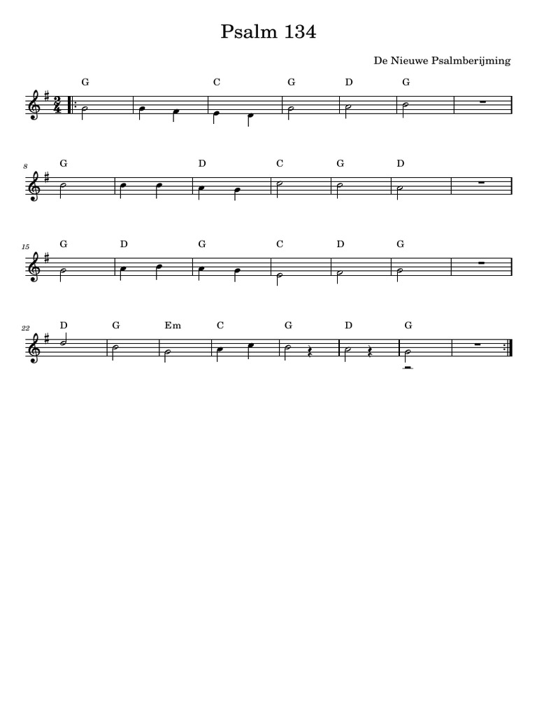 Psalm 134 | PDF