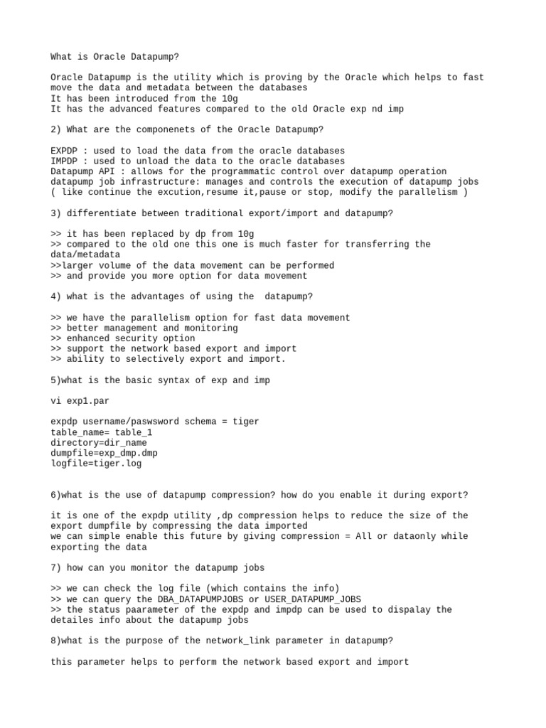 Datapump IQ | PDF | Database Schema | Metadata