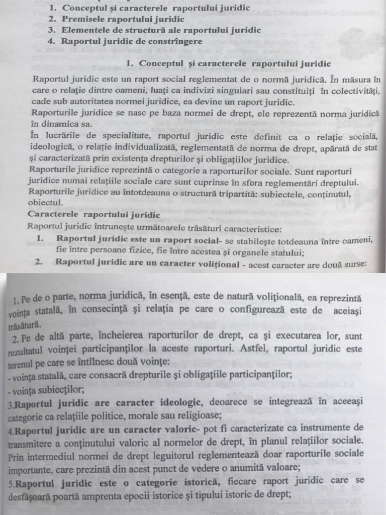 Tema 5 Raportul Juridic | PDF