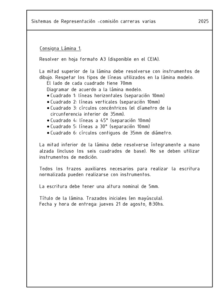 Lámina 1 - Consigna | PDF