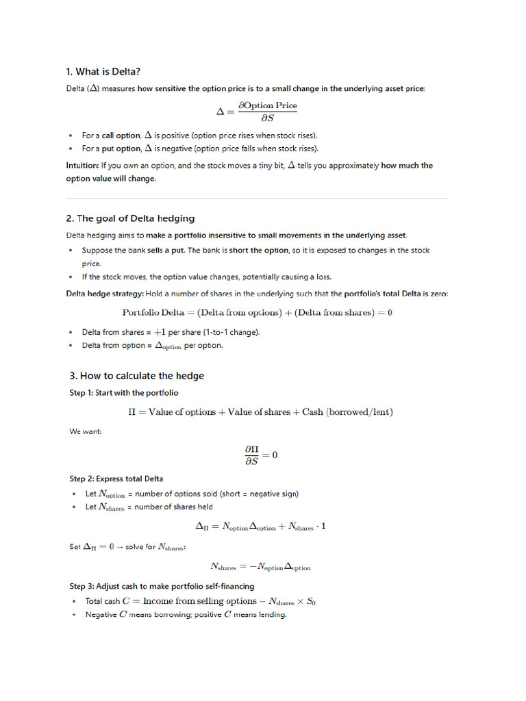 Delta Hedging2 | PDF