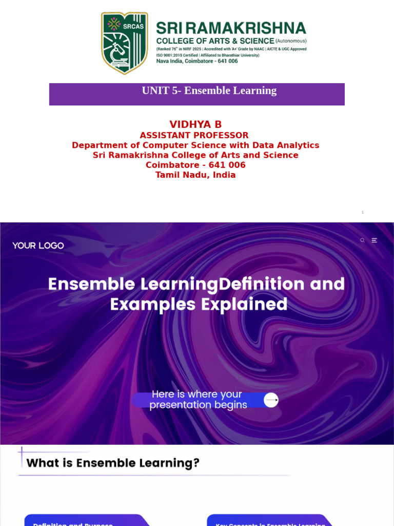 Ensemble Learning - Basics | PDF