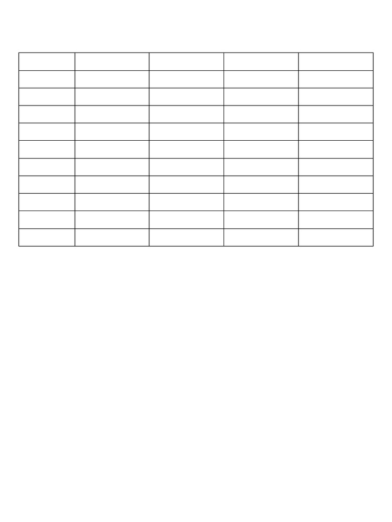 10 Week Study Plan Template | PDF
