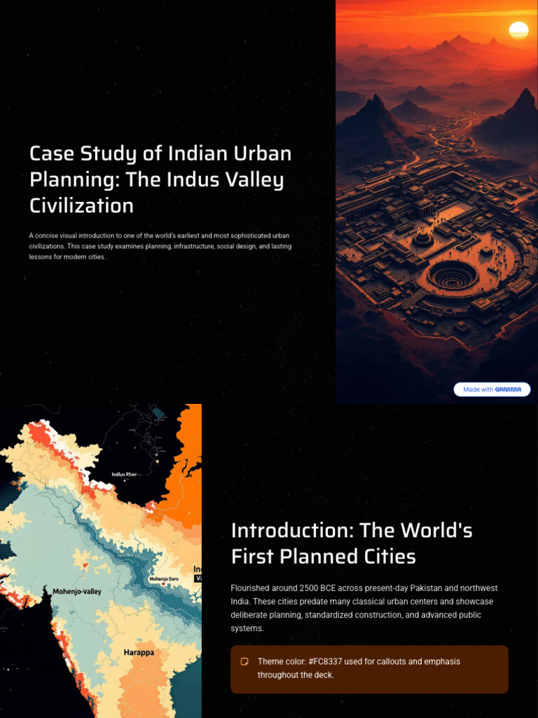 Indus Valley Urban Planning Case Study | PDF | City | Sanitation
