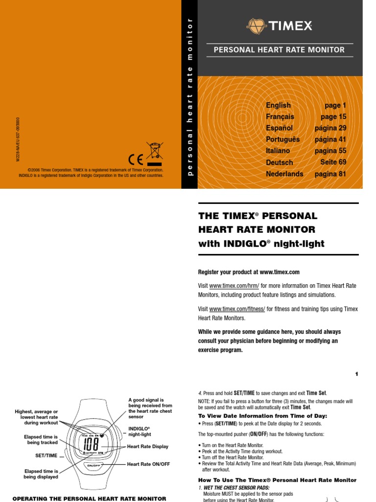 Manual Timex | PDF | Heart Rate | Nature