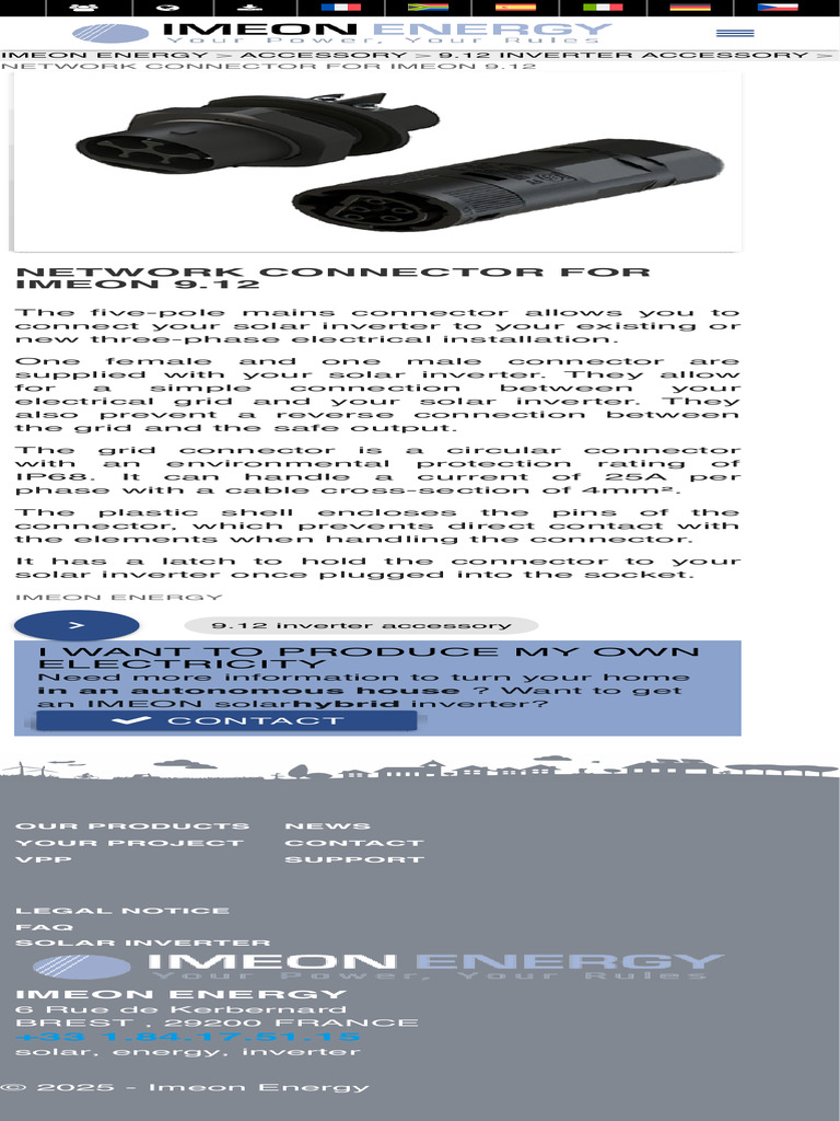 Network Connector For IMEON 9.12 - Imeon Energy | PDF
