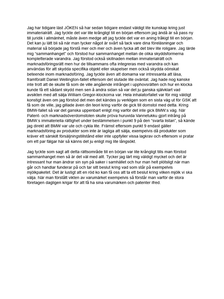 Protokoll seminarium 1 - | PDF